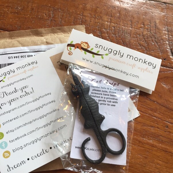 Cat Embroidery Scissors | Sewing Scissors, Thread Snips, Cute Scissor ...