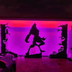 8ft Werewolf Template When Made. Printable Trace and Cut Halloween ...