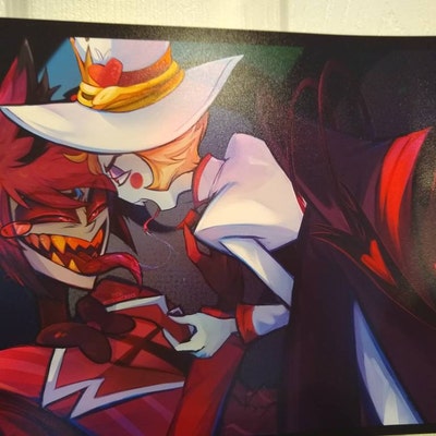 Hazbin Hotel Neon Alastor Fanart Prints - Etsy