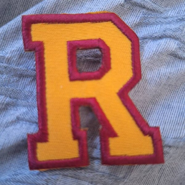 Letters A to Z College Varsity Letterman Embroidered Applique Iron on ...