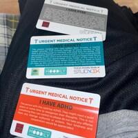 ADHD Card, ADHD Emergency Card, ADHD Medical Card, Attention Deficit ...