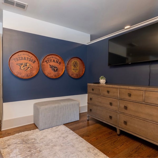 NFL Kansas City Chiefs Round Distressed Established Wood Sign 24 in ...