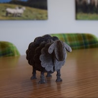 Clever Irish Hand Made 3D Sheep Shape Felt Coaster Quirky Gadget Irish ...