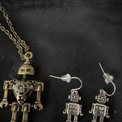 Mixed Metal Cog Repurposed Industrial Stud Earrings, Cyberpunk Geek ...