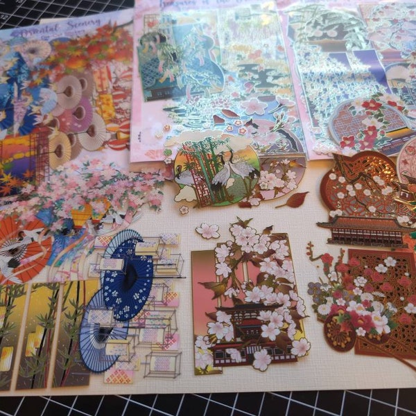 Ten Thousand Li Journey Die-cut Washi Stickers Traditional Chinese Art ...