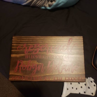 Mother of the Bride in Loving Memory Wedding Sign - Etsy