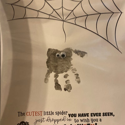 Cutest Little Spider Handprint Art, Halloween Craft for Kids, Handprint ...