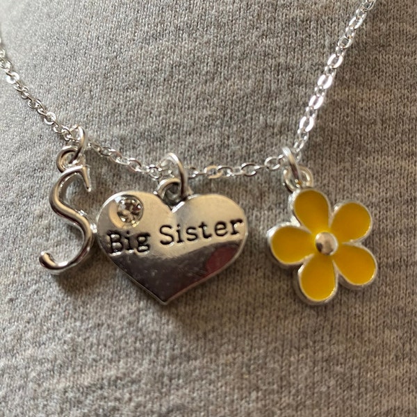 Personalized Big Sister Necklace for Girl Big Sister Gift From New Baby ...