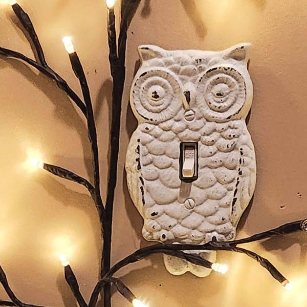 Owl Cast Iron Decorative Single Light Switch - Etsy