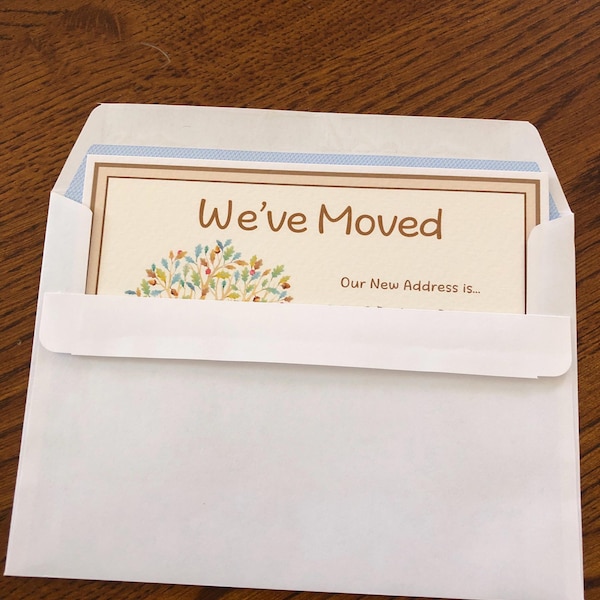 20+ Printed Personalised Change of Address ,new Home, Moving House ...