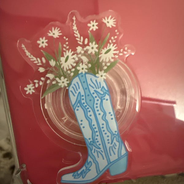 Pink Coastal Cowgirl Phone Grip - Southwestern - Rodeo- Western -cowboy ...