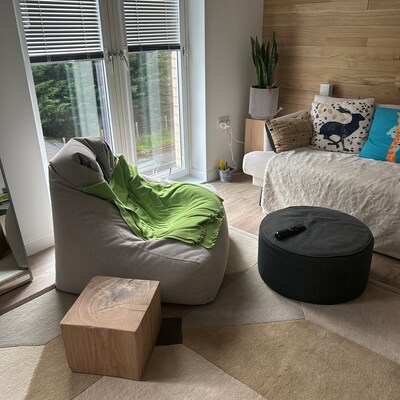 200x200 Solid Oak Block/display Set Side Tables/lamp Stand/modern Home ...