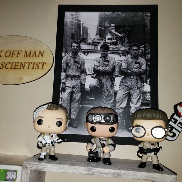 Ghostbusters Retro Movie Poster With Original Cast. Classic Film Scene ...