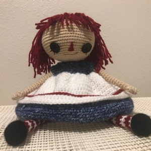 Raggedy Ann Amigurumi Doll Crochet Pattern PDF - Etsy