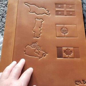 A5 Size Personalized Leather Journal With Strap Engraving - Etsy