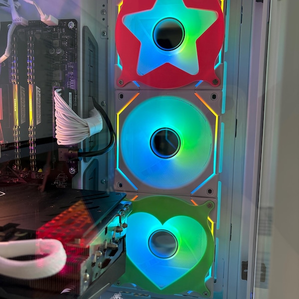 Cat on Tori RGB Gaming Computer Fan Shroud/ Grill /cover Custom 3D ...