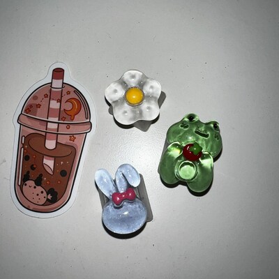 ARTISAN Cottagecore Keycaps Frog Mushroom Daisy Flower Animal Spring ...