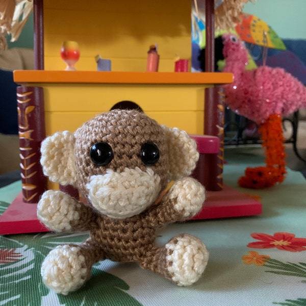 Mini Monkey Crochet Pattern | Amigurumi PDF Pattern - Etsy