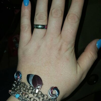 Transgender Pride Pendant Necklace Chainmail Love Knot Trans - Etsy