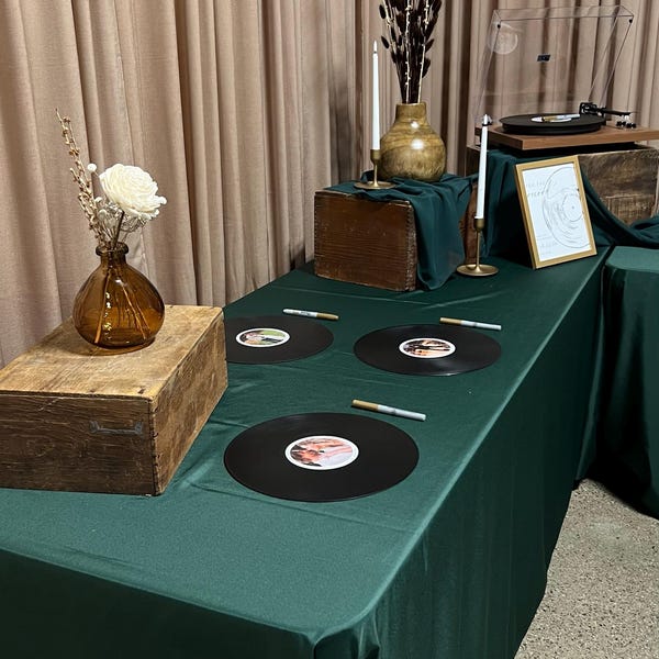 Personalized Photo Vinyl Record Sticker for Wedding Guest Book ...