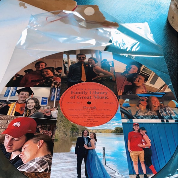 One Direction Vinyl Record Photo Collage Vintage Record Vinyl Record ...