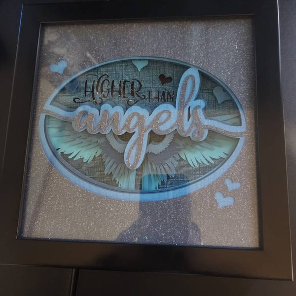 CUSTOMIZABLE 3D Grief Shadow Box Svg - for Cricut - for Silhouette ...