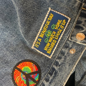 World Travel Patches Vintage Embroidered Patch Gold Threading Sew-on ...