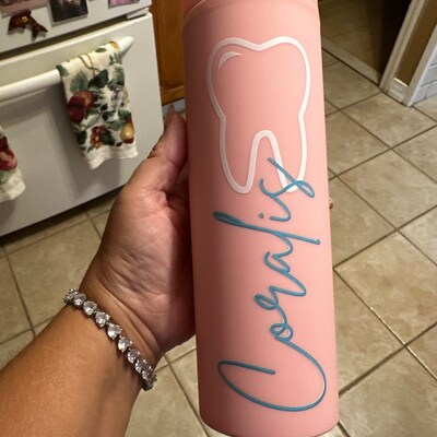 Personalized Dentist Tooth Tumbler Cup, Dental Hygiene Gifts, Dental ...