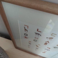 Set of Two Korean Alphabet Hangul and English Posters With Animals ...