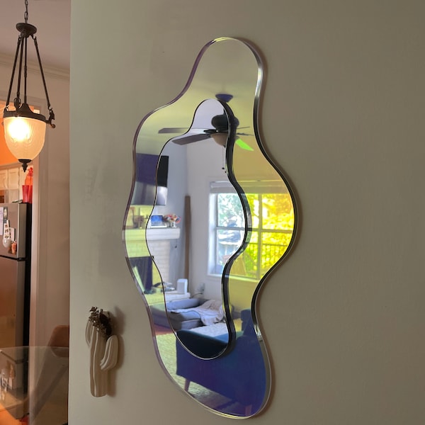 Medium Wiggly Life Reflector- Wavy Acrylic Mirror Wiggly Mirror ...