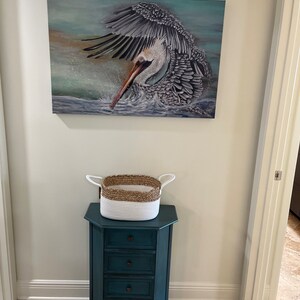 Whimsical Pelican. Beach Decor. Colorful Birds. Coastaldecor. Funky ...