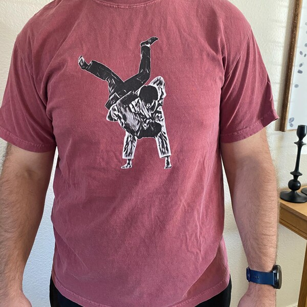Kansas Jiujitsu Abc's Pre-shrunk T-shirt, BJJ Fans, Martial Arts Gift ...
