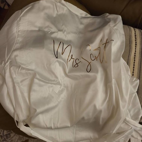 Bride Robe Personalized Bride Gift Bridal Shower Gift Unique Wedding ...