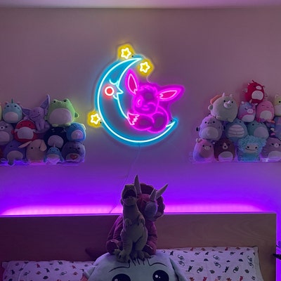 Kirby Neon Sign Kirby Decor Neon Sign Bedroom Japanese - Etsy