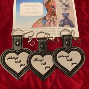 Memory Keychain Made From a Loved Ones Clothing - Etsy