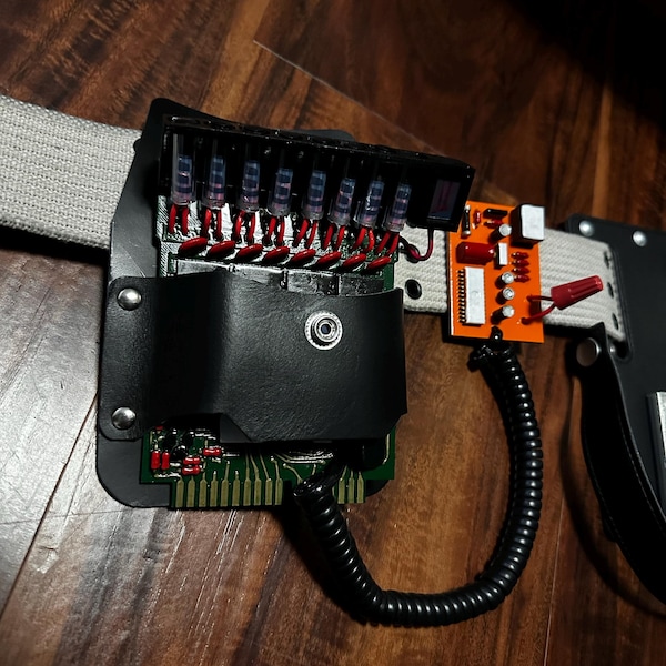 Ghostbusters 1 Real Leather Belt Gizmo Holster Holder Prop Replica ...
