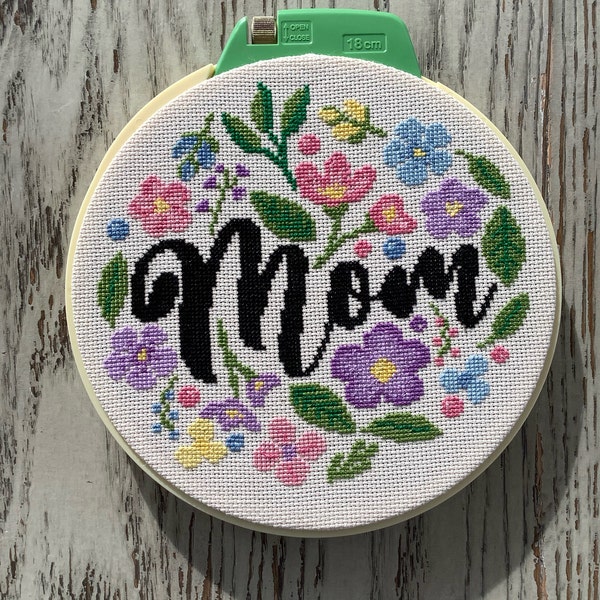 For Mom Cross Stitch Pattern, Instant Download PDF, Counted Cross ...