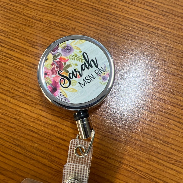 Nurse Badge Reel Retractable Nurses Badge Reel Badge Clip Badge Reel ...