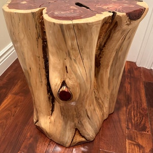 Square Tree Stump Table - Etsy