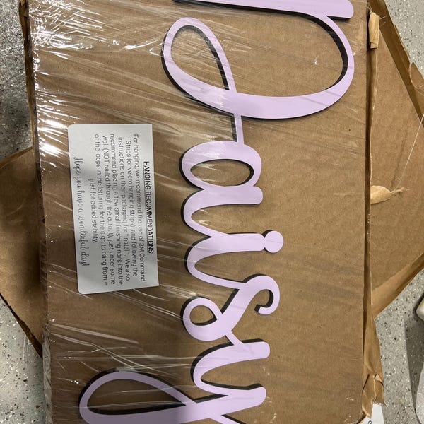 Baby Name Cutout Nursery Name Sign Nursery Decor Large Custom Name ...