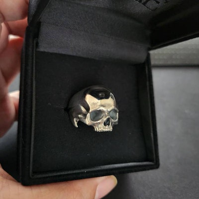 Skull toothless Ring Half Jaw Anatomical Toothless Skull Ring Silver ...
