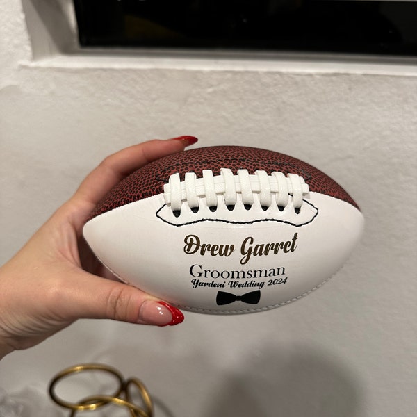 Custom Groomsmen Football Proposal Gift for Wedding Party ...