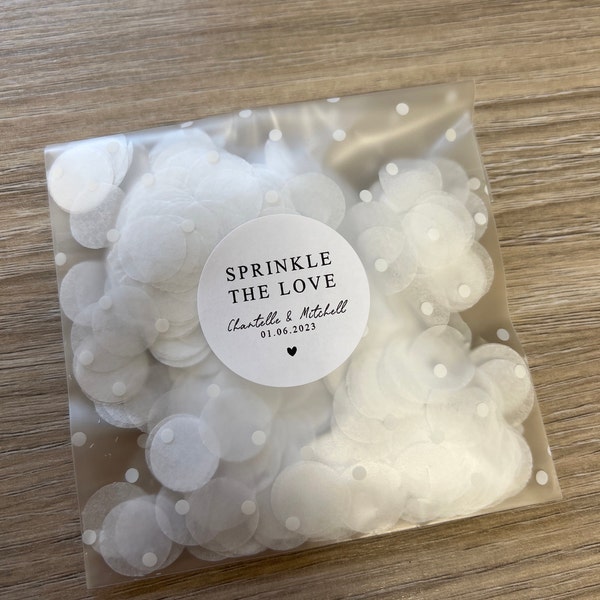 Crisp White Biodegradable Confetti - Party Confetti Perfect for Classic ...