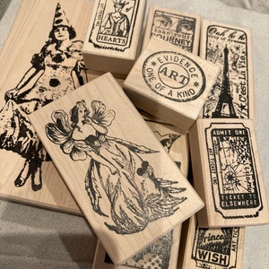 Grungy Letters Reverse Alphabet Unmounted Stamp / Invoke Arts | Etsy