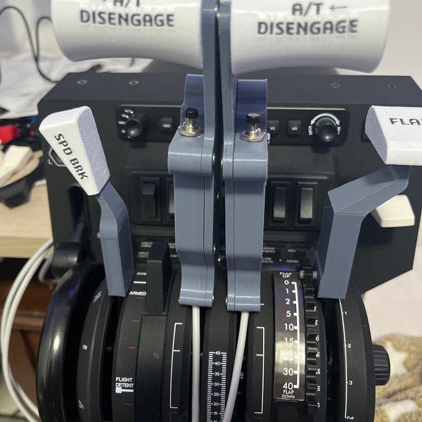 B737 Full Electronic Thrust Lever Addons for Honeycomb Bravo Throttle ...