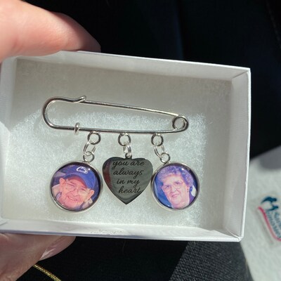 Memory Charm Memory Pin for Groom Memory Charm for Wedding Graduation ...