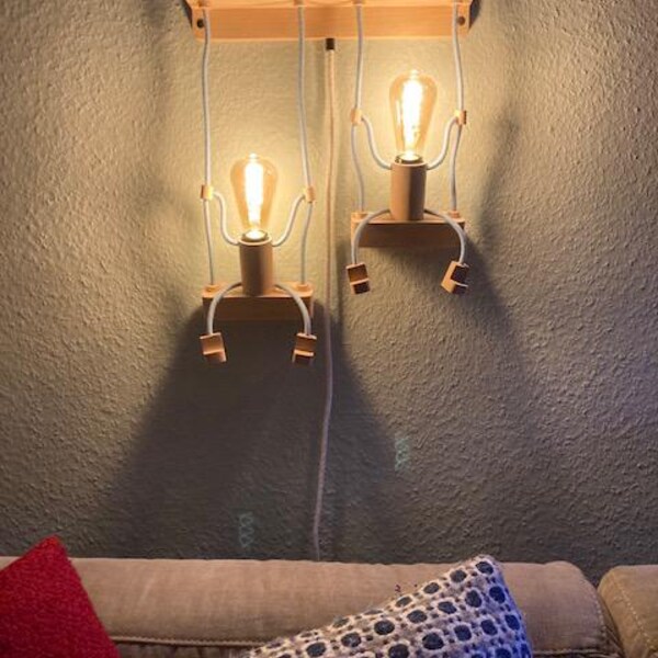 Table Lamp, Wooden Lamp, Children Lamp, Birthday Gift, Kid's Lamp ...