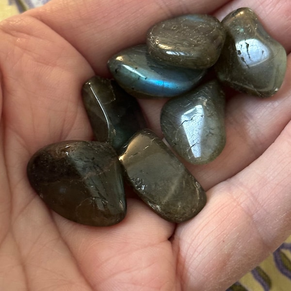 Labradorite Tumbled Stone - Multiple Sizes Available - Tumbled ...