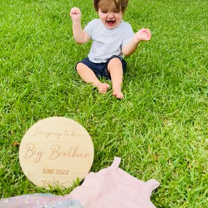 I'm Going to Be a Big Brother Big Sister Plaque Baby Announcement ...