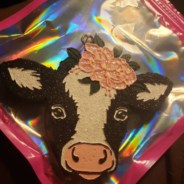 Cow Freshie | Dairy Cow Freshie | Cow | Flower Cow | Freshy | Freshie ...